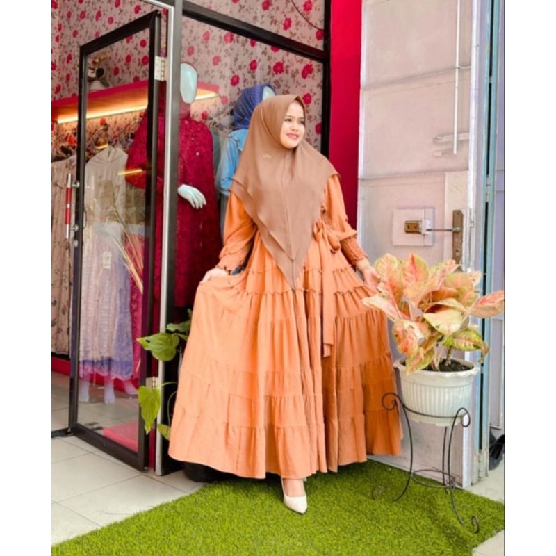 Jual gamis set khimar syari BY SUKRIYA(SUK003) | Shopee Indonesia