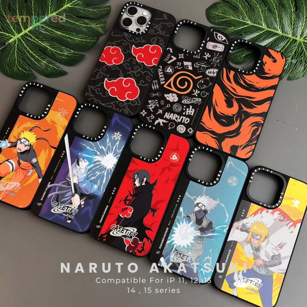 Jual NARUTO SHIPPUDEN AKATSUKI Case Iphone Compatible for IP 11 12 ...