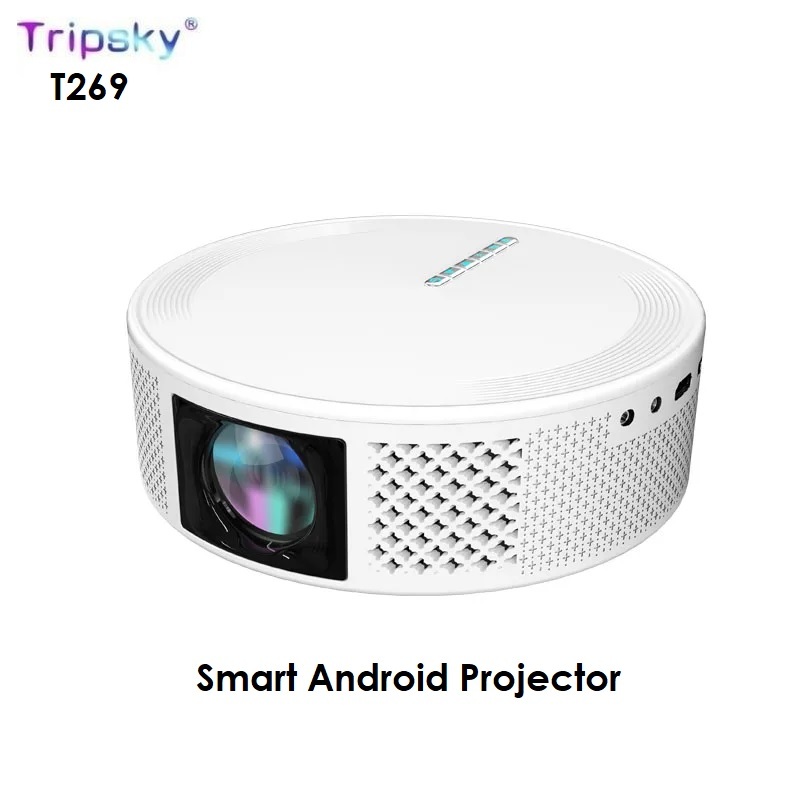 Jual TRIPSKY T269 Proyektor ANDROID Smart Projector 230 ANSI Lumens | Shopee Indonesia