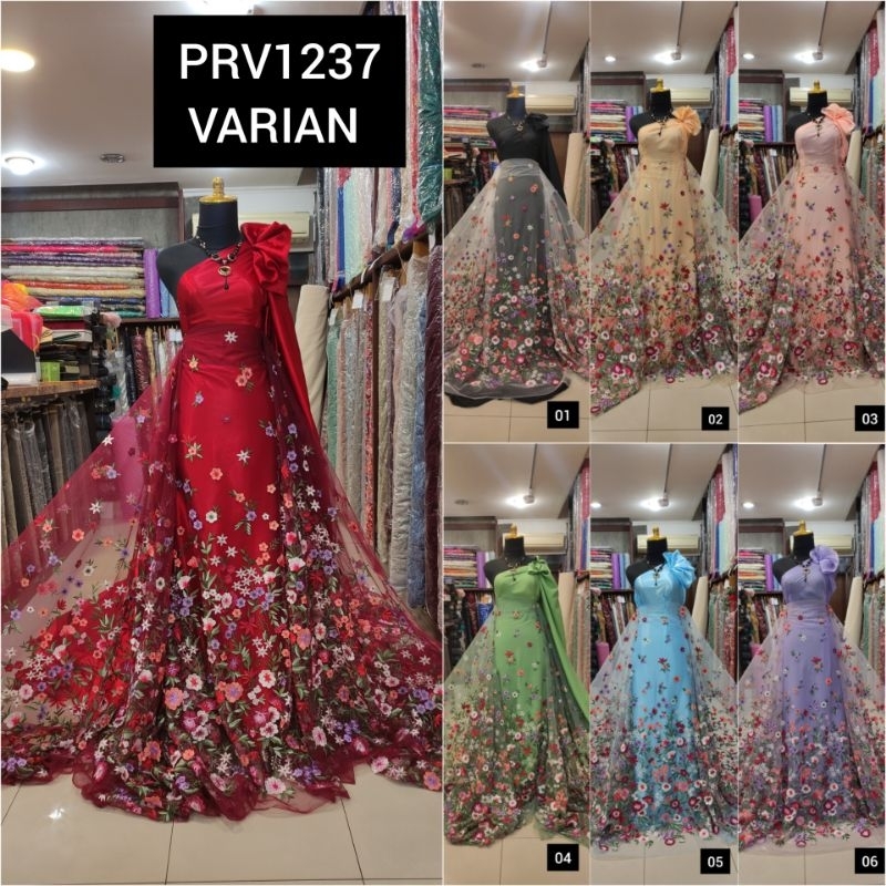 Jual kain Tile Brokat 3D Bunga Valentino Garden PRV1237 VARIAN | Shopee ...