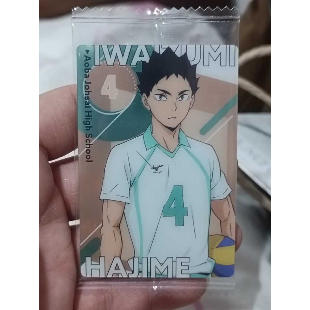 Jual Haikyuu Iwaizumi Hajime Aoba Johsai High School Wafer Card Bandai ...