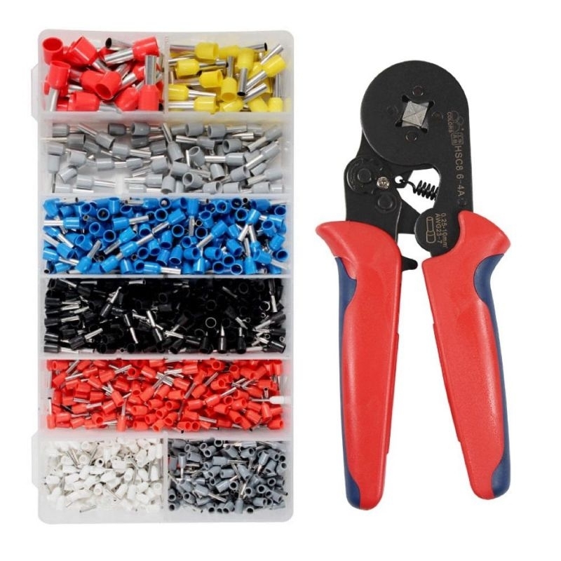 Jual Skun Ferrules Insulated Terminal Block Connector 400 PCS With Tang ...