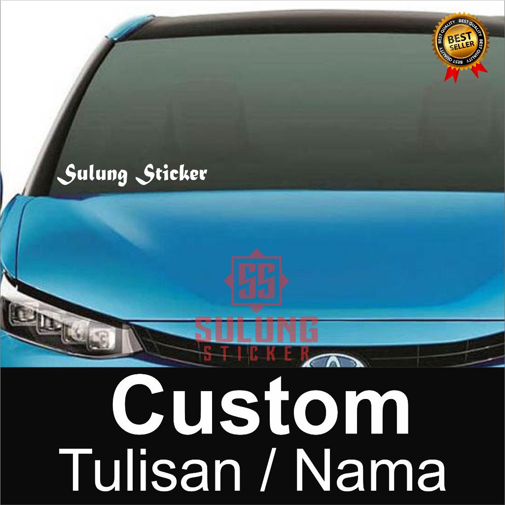 Jual Sulung Stiker Tulisan Custom Cutting Sticker Mobil Request Nama ...