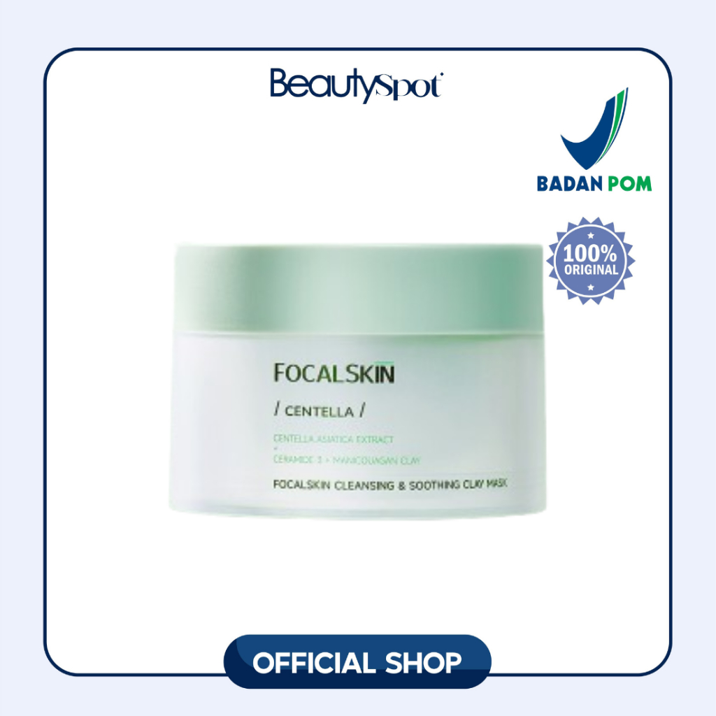 Jual FOCALSKIN Centella Pore Clean Clay Mask 80g | Shopee Indonesia