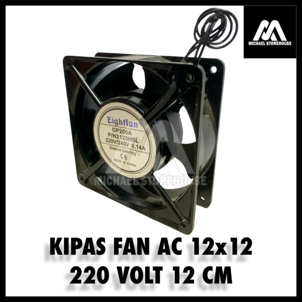 Jual KIPAS FAN AC 12x12, 220 VOLT 12 CM | Shopee Indonesia