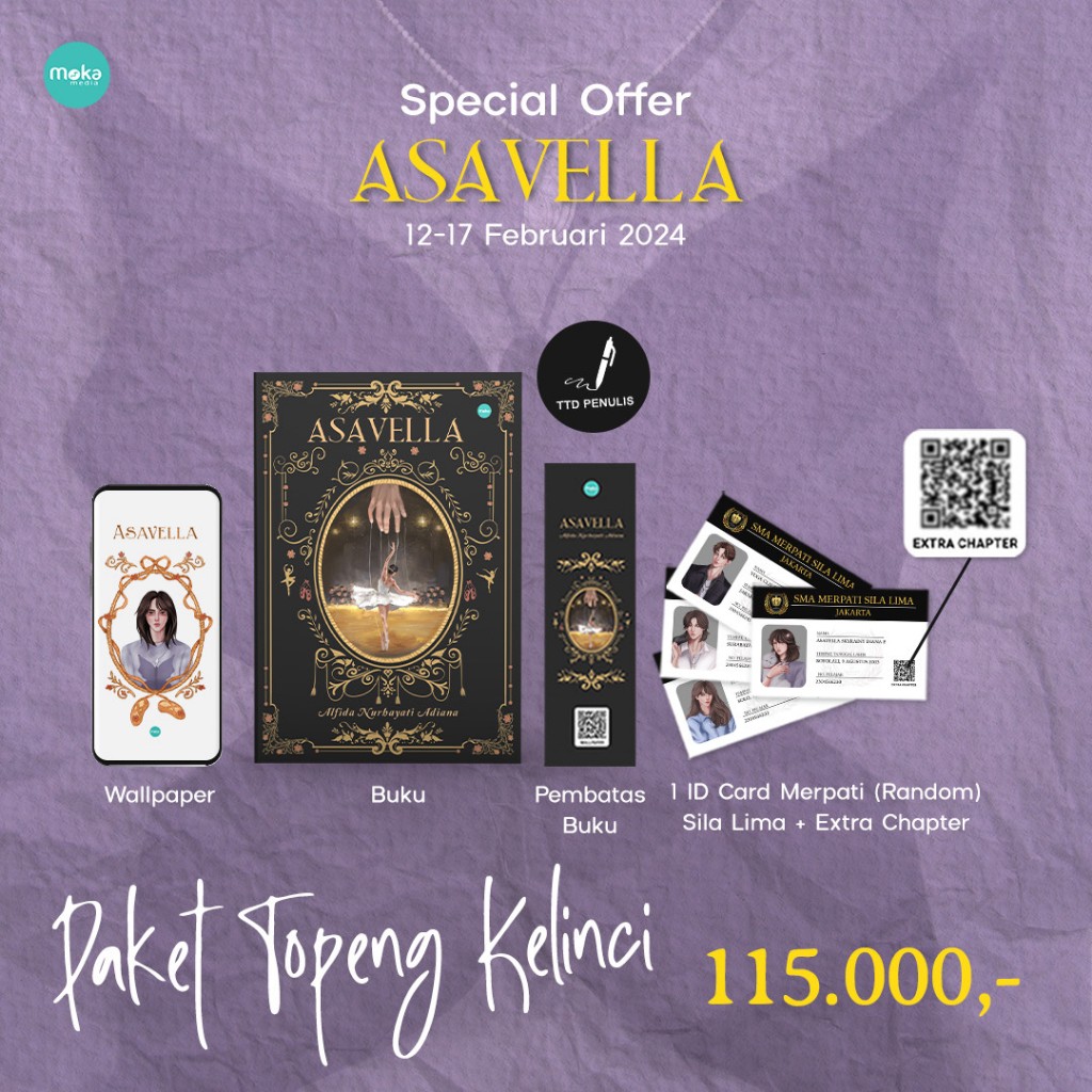 Jual ORIGINAL Novel ASAVELLA (Alfida Nurhayati Adiana) + Bonus ...