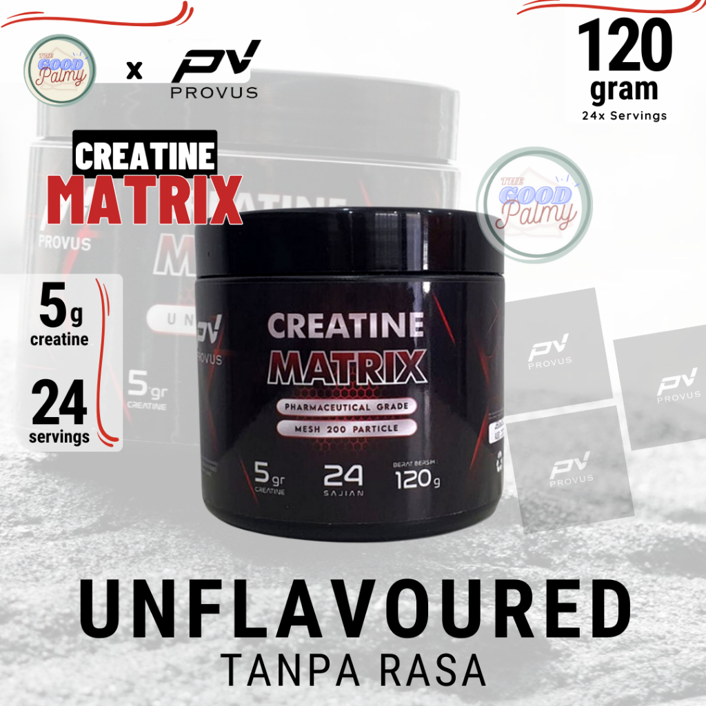 Jual PROVUS Creatine Matrix 300 Gram gr 60 Serving PV Cre Monohydrate ...