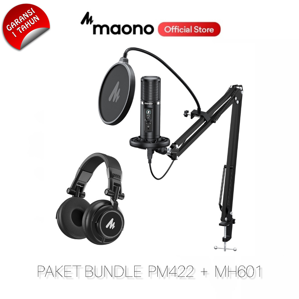 Jual MAONO AU PM422 USB Microphone Condenser Podcasting with Mute ...