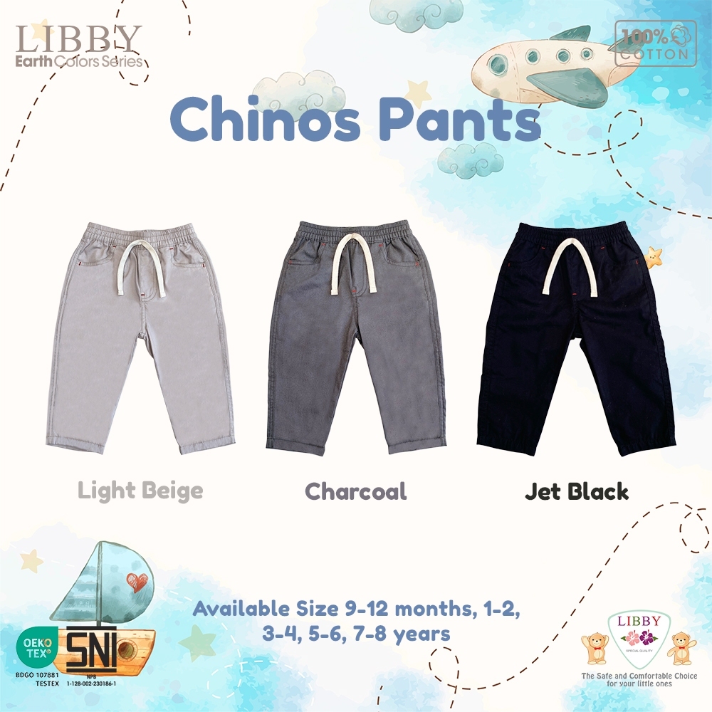 Jual LIBBY Celana Panjang Anak Cowo Chinnos Celana Panjang Katun Polos Anak, Bayi & Anak Laki ...