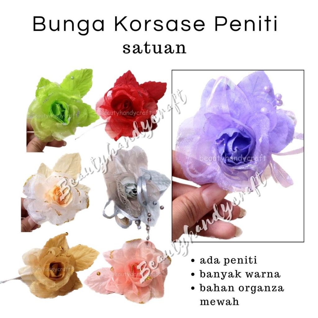Jual Bunga Korsase Peniti Besar Bros panitia aksesoris pernikahan ...