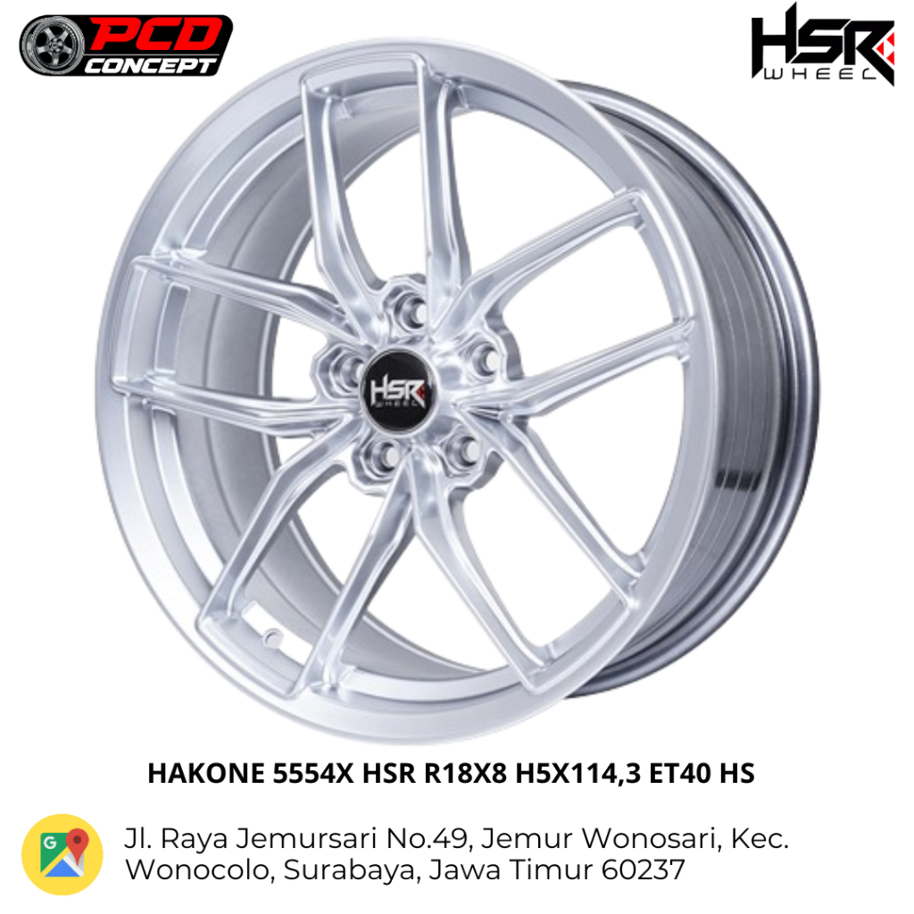 Jual PELEK RACING HAKONE HSR RING 18 BAUT 5 HYPER SILVER|VELG CR-V HR-V TERIOS INNOVA XPANDER ...
