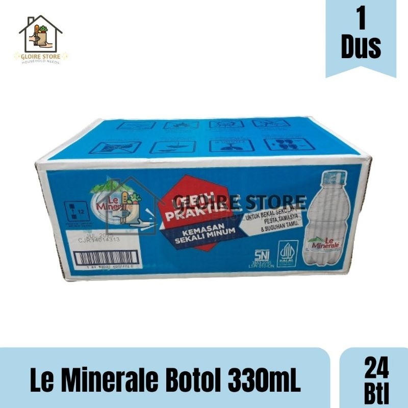 Jual LE MINERALE BOTOL MINI 1DUS 24x330mL (SL) | Shopee Indonesia