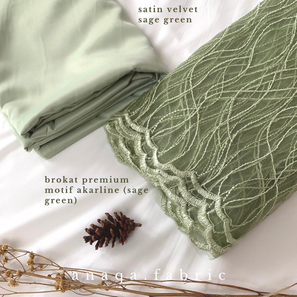 Jual 1 ROL Kain Brukat Premium Akarline Motif / Brokat Tulle Prancis ...