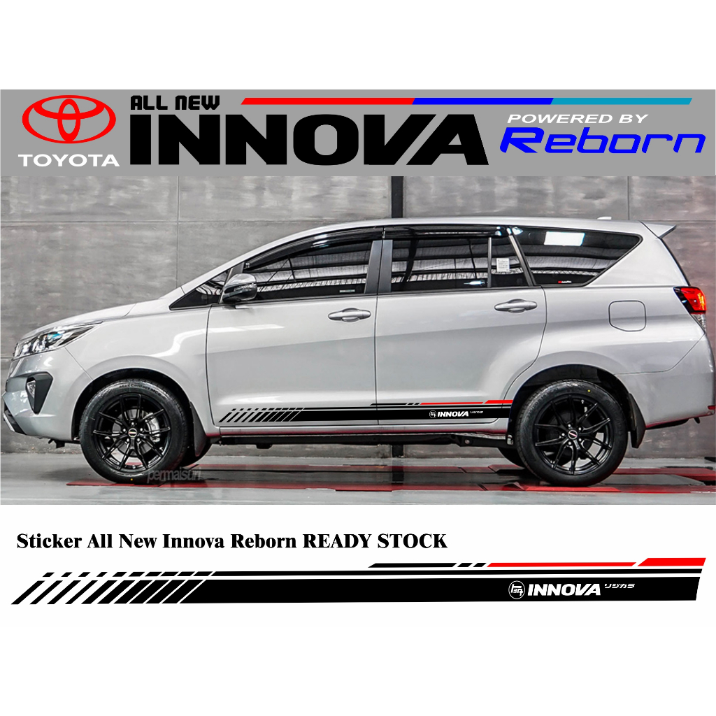 Jual STICKER VARIASI TOYOTA INNOVA REBORN TERBARU STICKER LIST BODY ...
