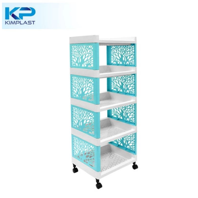Jual RAK 5 SUSUN PLASTIK TINGKAT DAPUR RODA SERBAGUNA RAKIT | Shopee ...