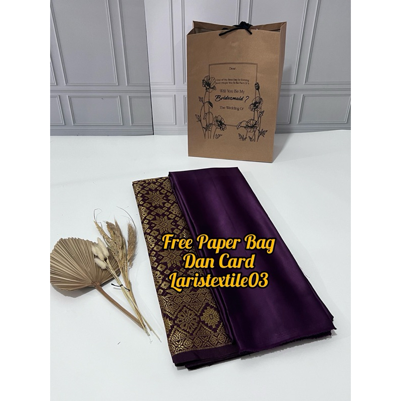 Jual FREE PAPER BAG DAN CARD / PAKET SERAGAMAN BRIDESMAID / PAKET BAHAN ...