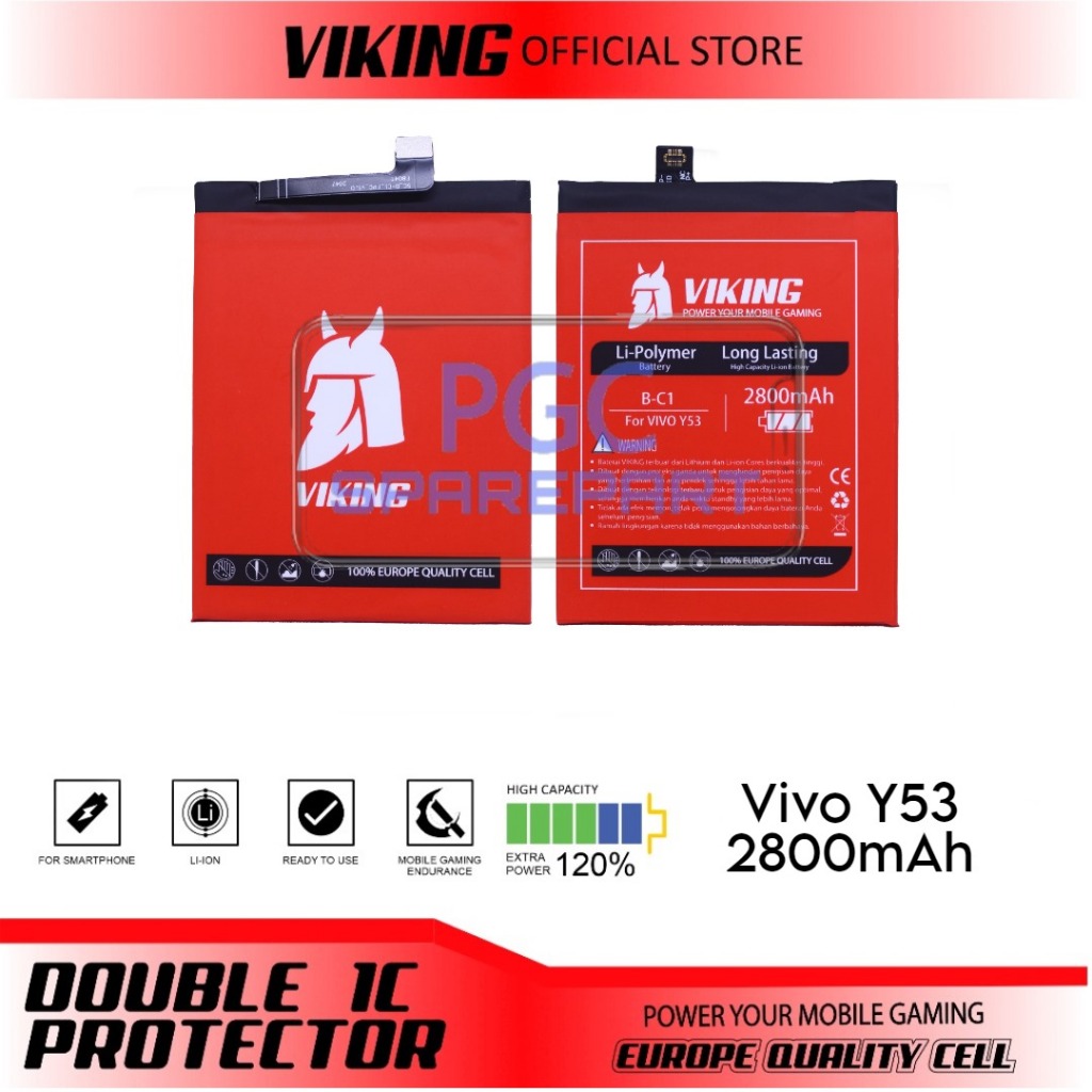 Jual Baterai Double Power Viking B-C1 / BC1 / Vivo Y53 / 1606A - Batu ...