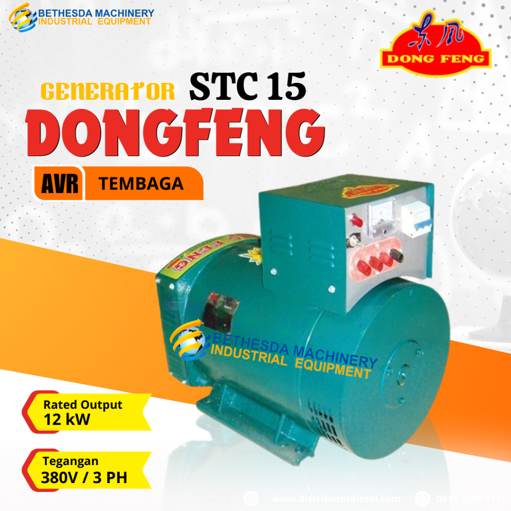 Jual Dongfeng STC 15 Alternator Tembaga 15kVA AVR 3Phase | Shopee Indonesia
