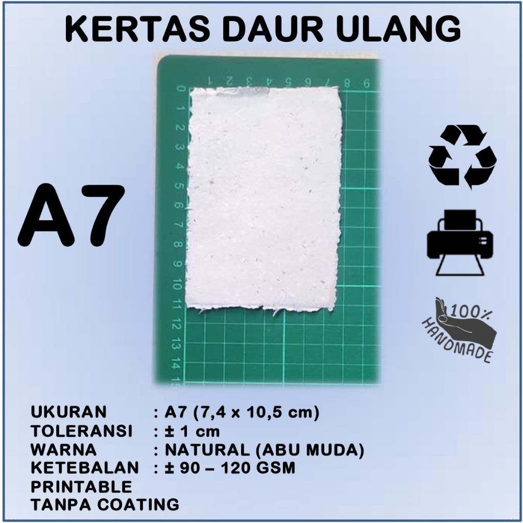 Jual DAURPAPER Kertas Daur Ulang Recycle Paper Artic Printable A7 Warna ...