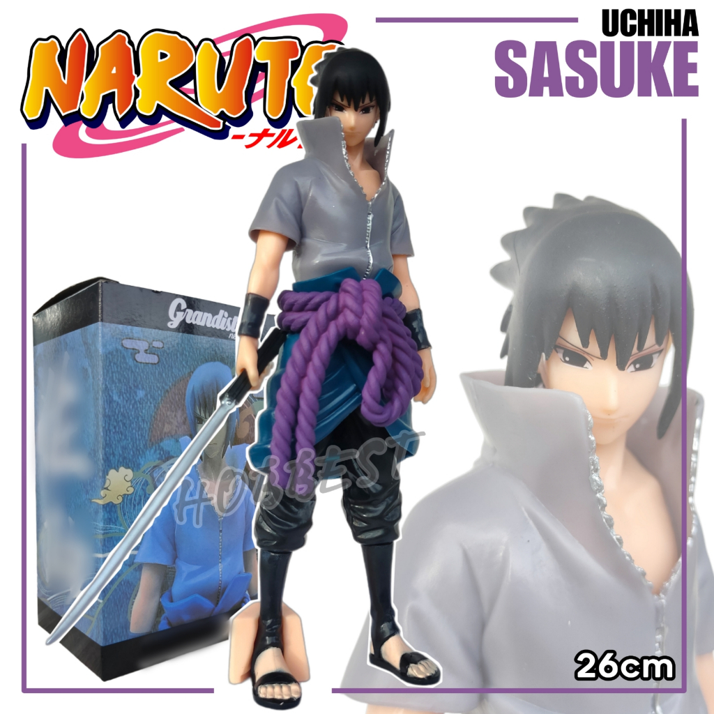 Jual Action Figure NARUTO : UCHIHA SASUKE - Miniatur Figur Grandista ...