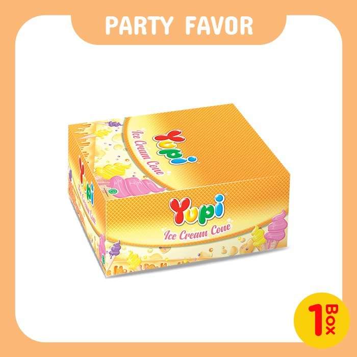 Jual PERMEN YUPI BOX & PLASTIK ICE CREAM CONE STRAWBERRY KISS GUMMY ...