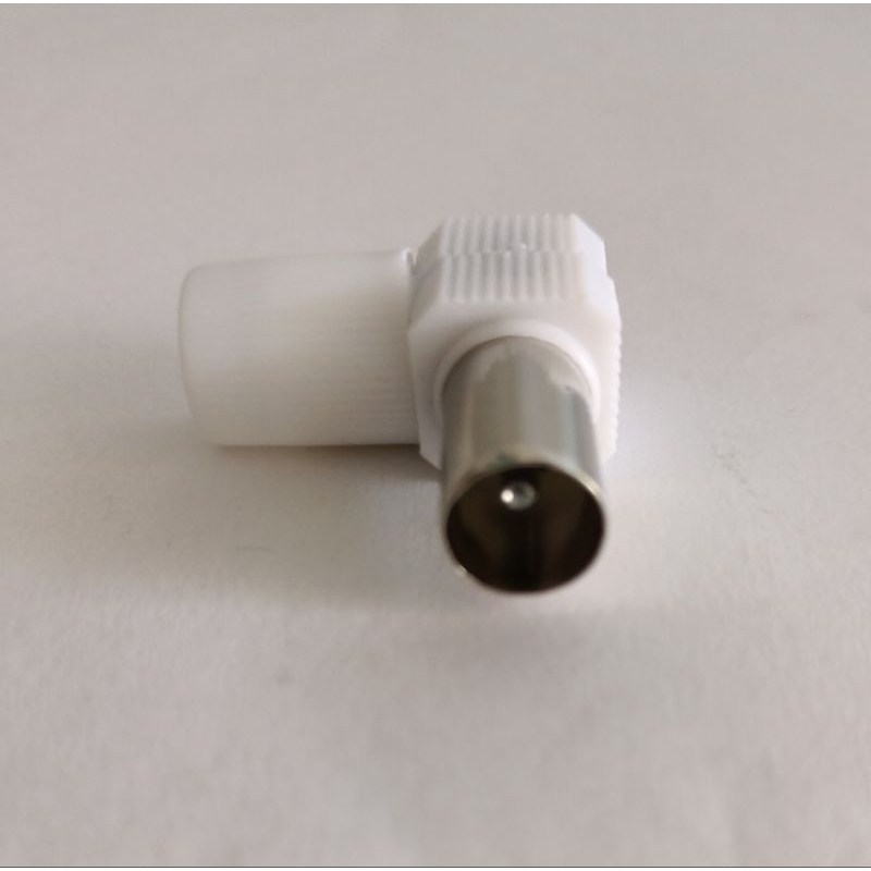 Jual Colokan Antena TV Plastik Drat L Jantan Jack Jek Konektor Model L ...