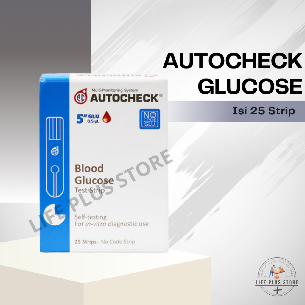 Jual AUTOCHECK - Strip Gula Darah Isi 25 pcs | Refill Glucose Test ...