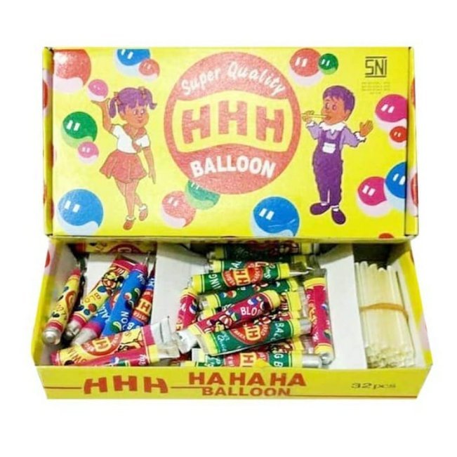 Jual Mainan Balon Tiup Satu Kotak Balon Tiup Jadul HHH Balon | Shopee ...
