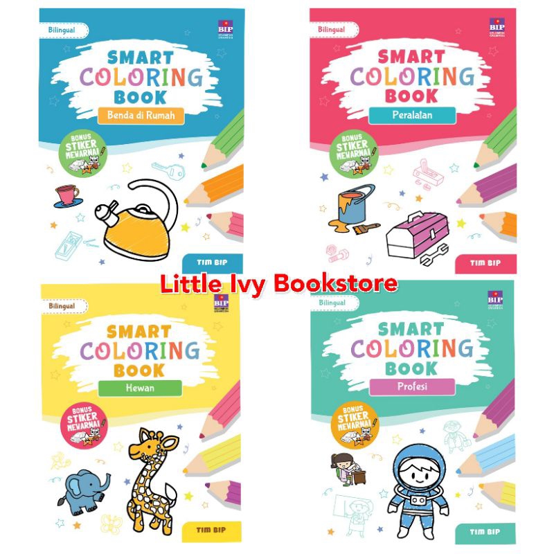 Jual Smart Coloring Book. Buku Mewarna Anak BIP Gramedia | Shopee Indonesia