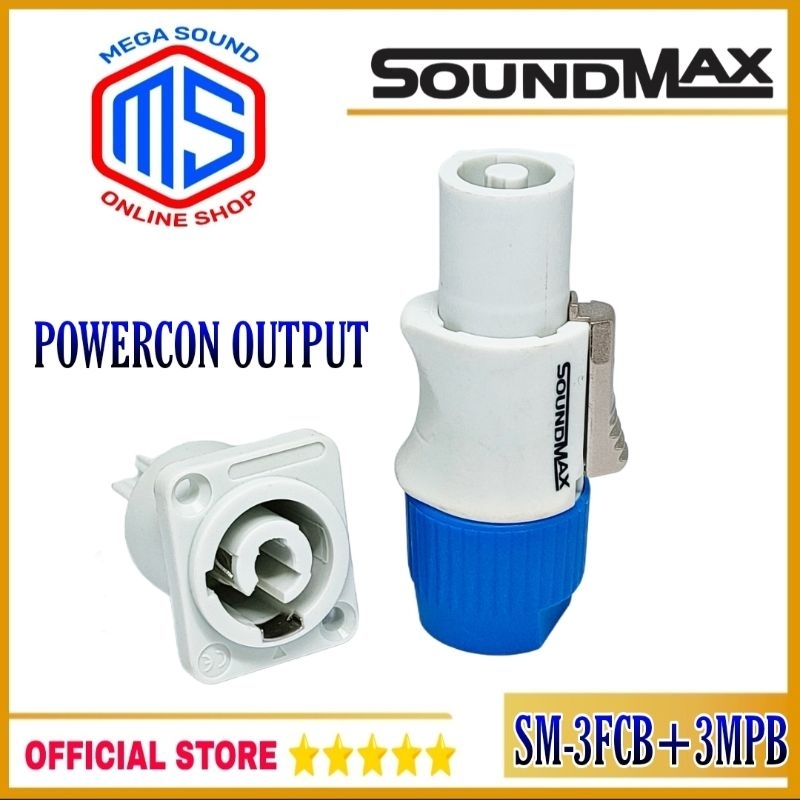 Jual Jack Powercon Soundmax Jack Speakon Power OUTPUT AC 1set | Shopee ...