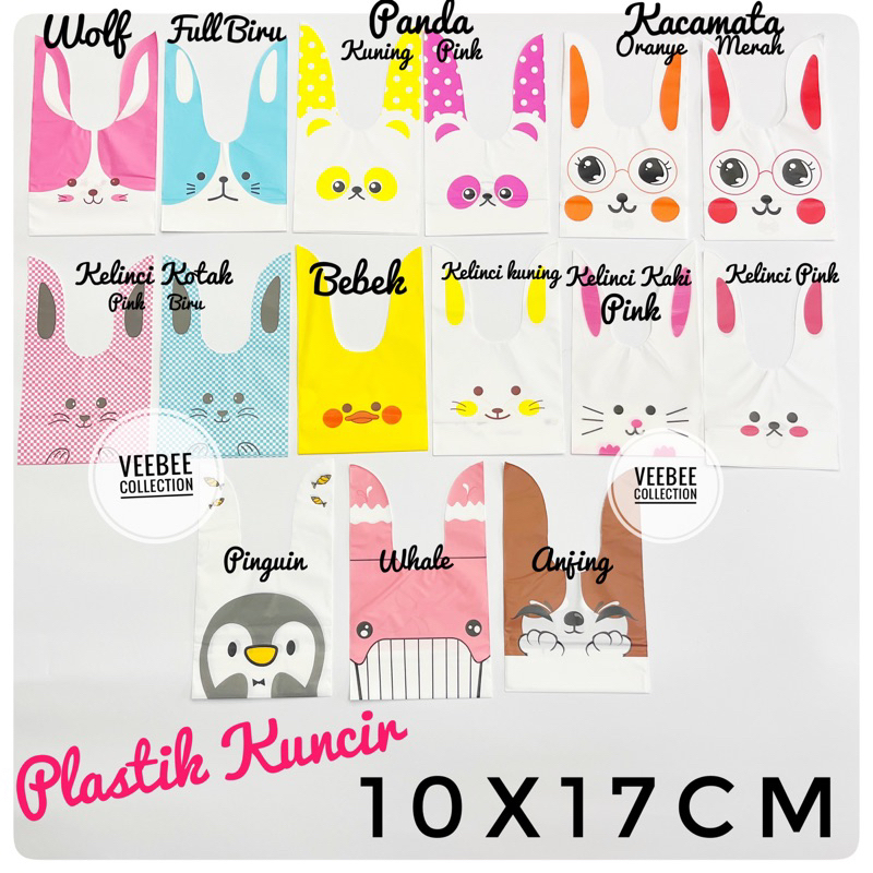 Jual Plastik kuncir snack ULTAH 10x16cm 10pc/plastik RABBIT cookies ...