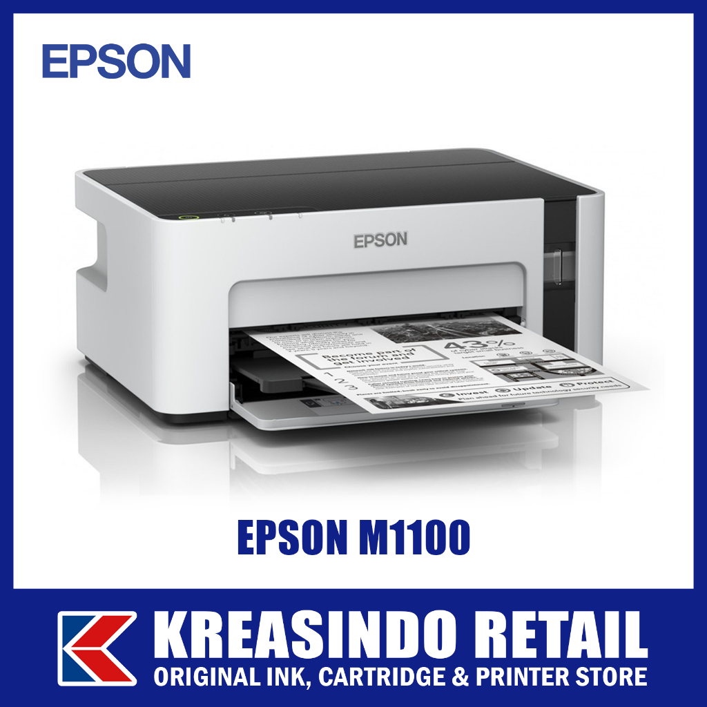 Jual Epson M1100 Ink Tank Printer (Monochrome) | Shopee Indonesia