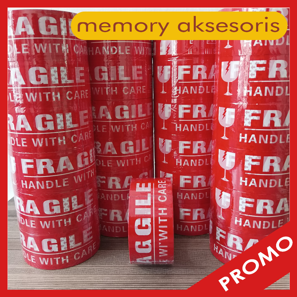 Jual Lakban Selotip Fragile Bening Coklat merek Toro/Maximum Adhesion ...