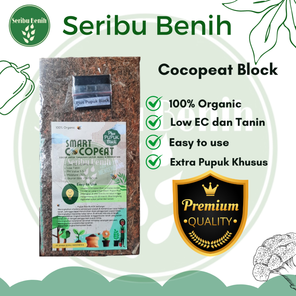 Jual Media Tanam Smart Cocopeat Block - Mengembang Plus Black Pupuk ZHI ... Jual Media Tanam Smart Cocopeat Block - Mengembang Plus Black Pupuk ZHI ...