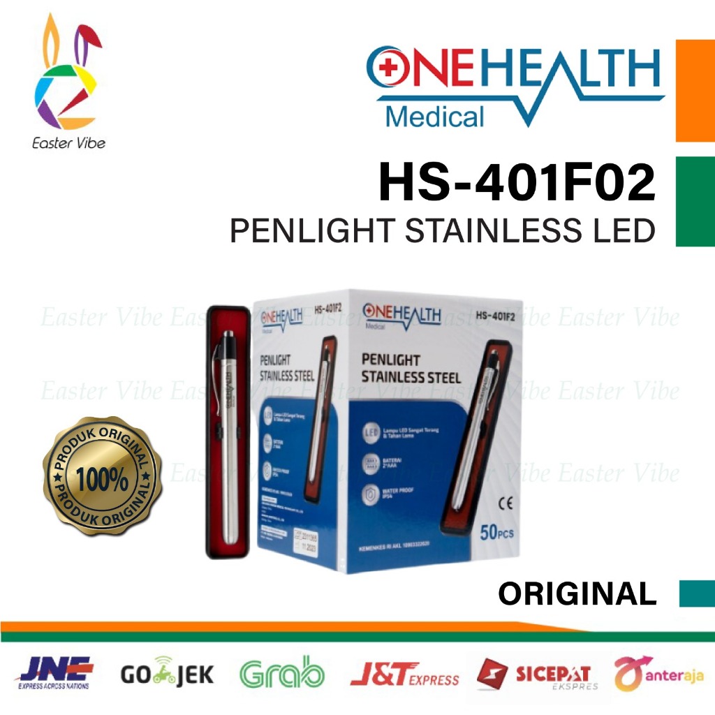 Jual ONEHEALTH PENLIGHT STAINLESS LED HS-401F02 | Shopee Indonesia