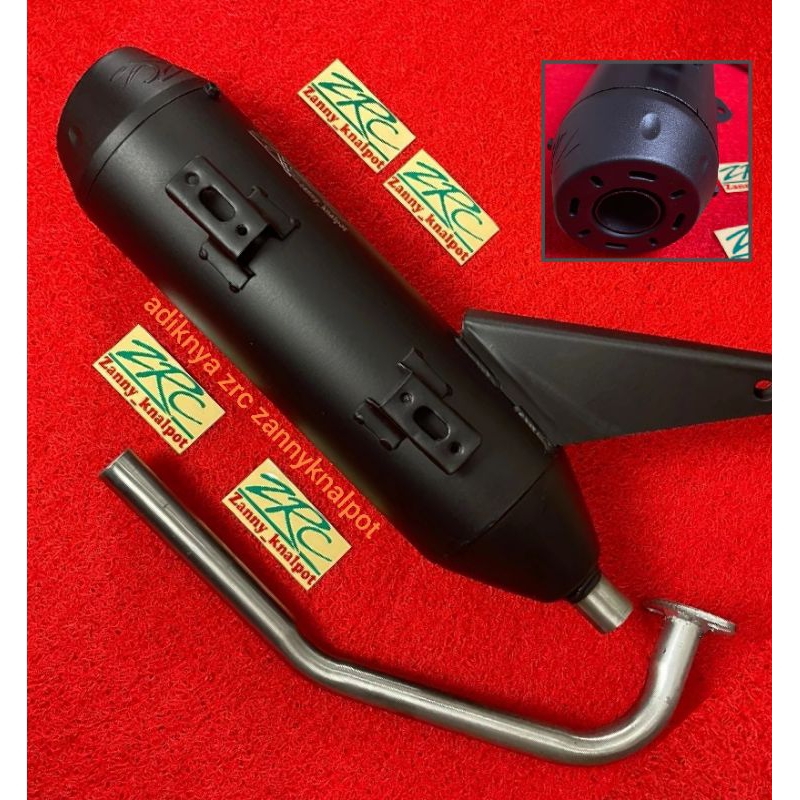 Jual KNALPOT ZRC MUFFLER HITAM ALL MIO /Fino/Grand Filano/X-RIDE 125 ...