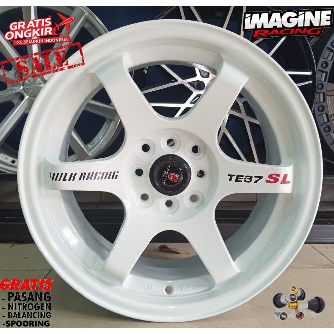 Jual PROMO VELG HSR TYPE TE37 R15 JAZZ VIOS YARIS LIVINA MOBILIO FREED ...