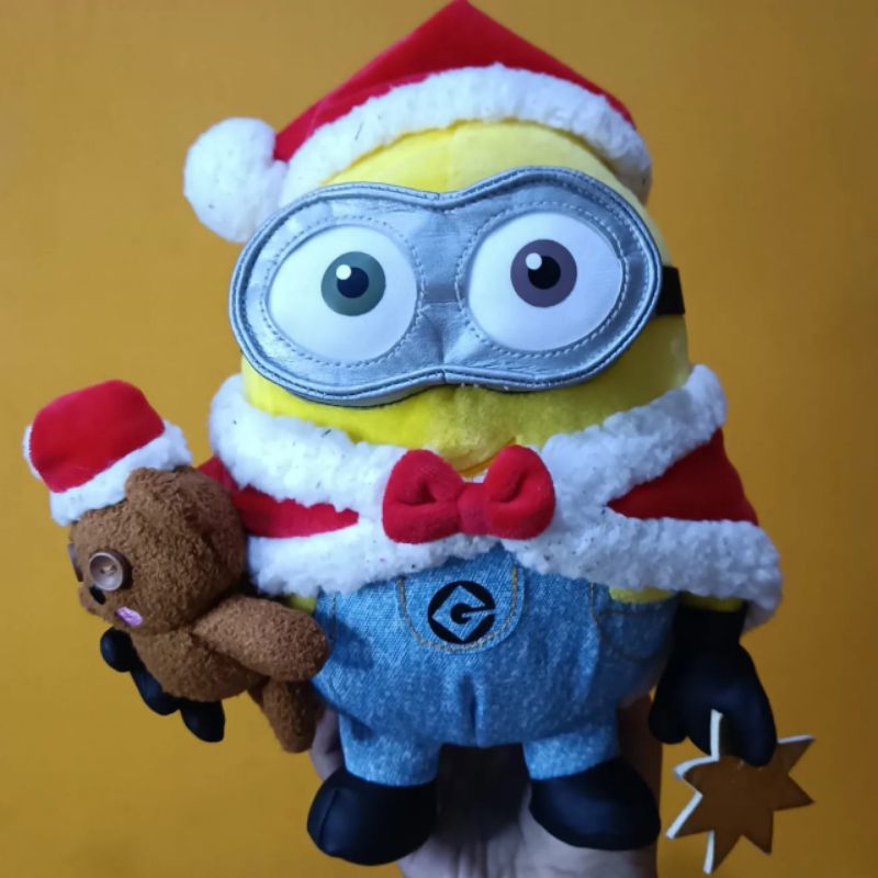 Jual BONEKA MINIONS BOB DAN TIM KOSTUM NATAL ORI DESPICABLE ME ...