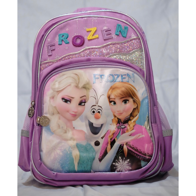Jual Tas Sekolah Disney Frozen Elsa Ana olaf purple - Disney Frozen ...