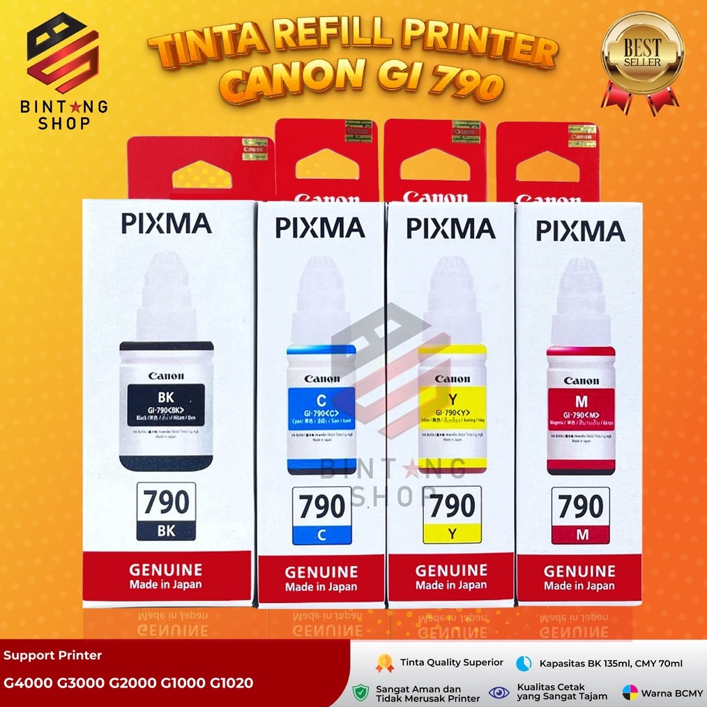 Jual PRODUCT TERPOPULER Tinta Canon Gi 79 Tipe Printer G3 G2 G1 G11 G21 ...