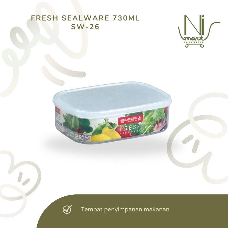 Jual FRESH SEAL WARE SW-26 Lion Star 730 ML | TEMPAT WADAH MISTING ...