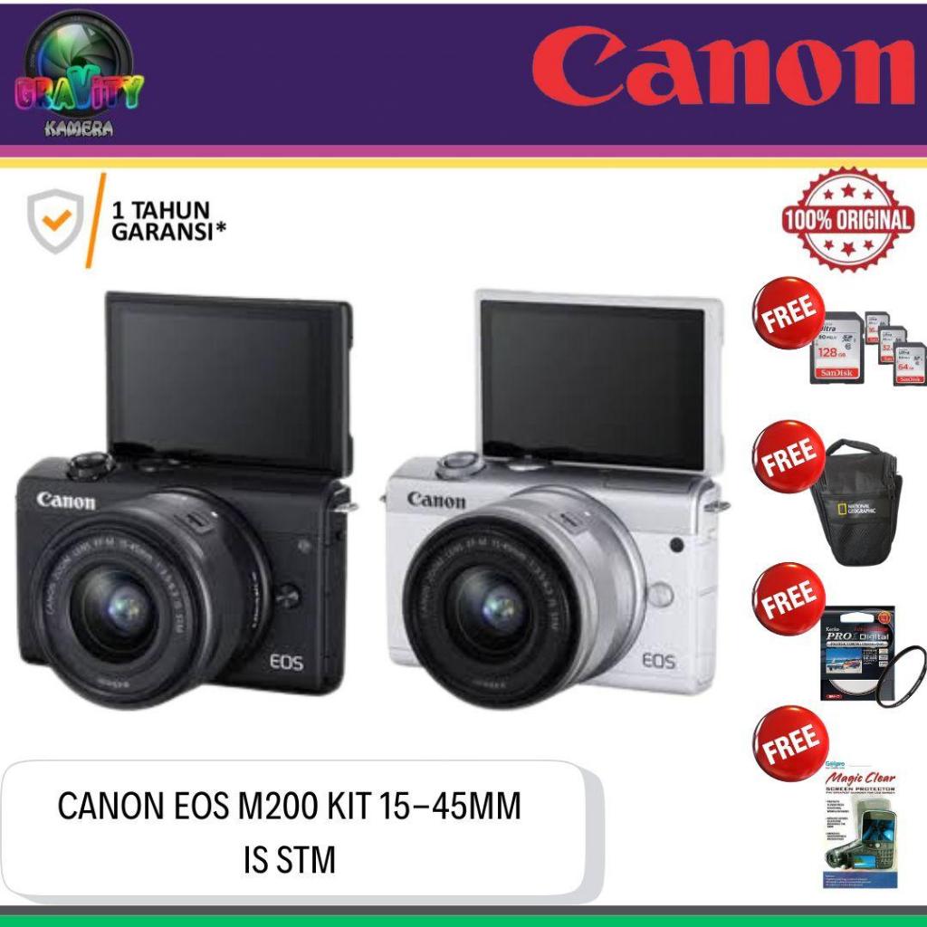 Jual CANON EOS M200 KIT 15-45MM / CANON M200 KIT 15-45MM | Shopee Indonesia