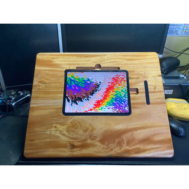 Jual (SKETCHBOARD) STAND Tatakan IPad/TABLET ANDROID dari KAYU Custom ...
