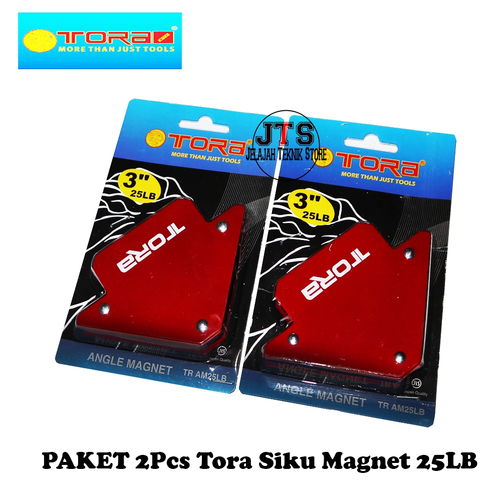 Jual 2 Pcs Siku Magnet 25LB TORA Arrow Magnetic Holder 3 Inch Magnet ...