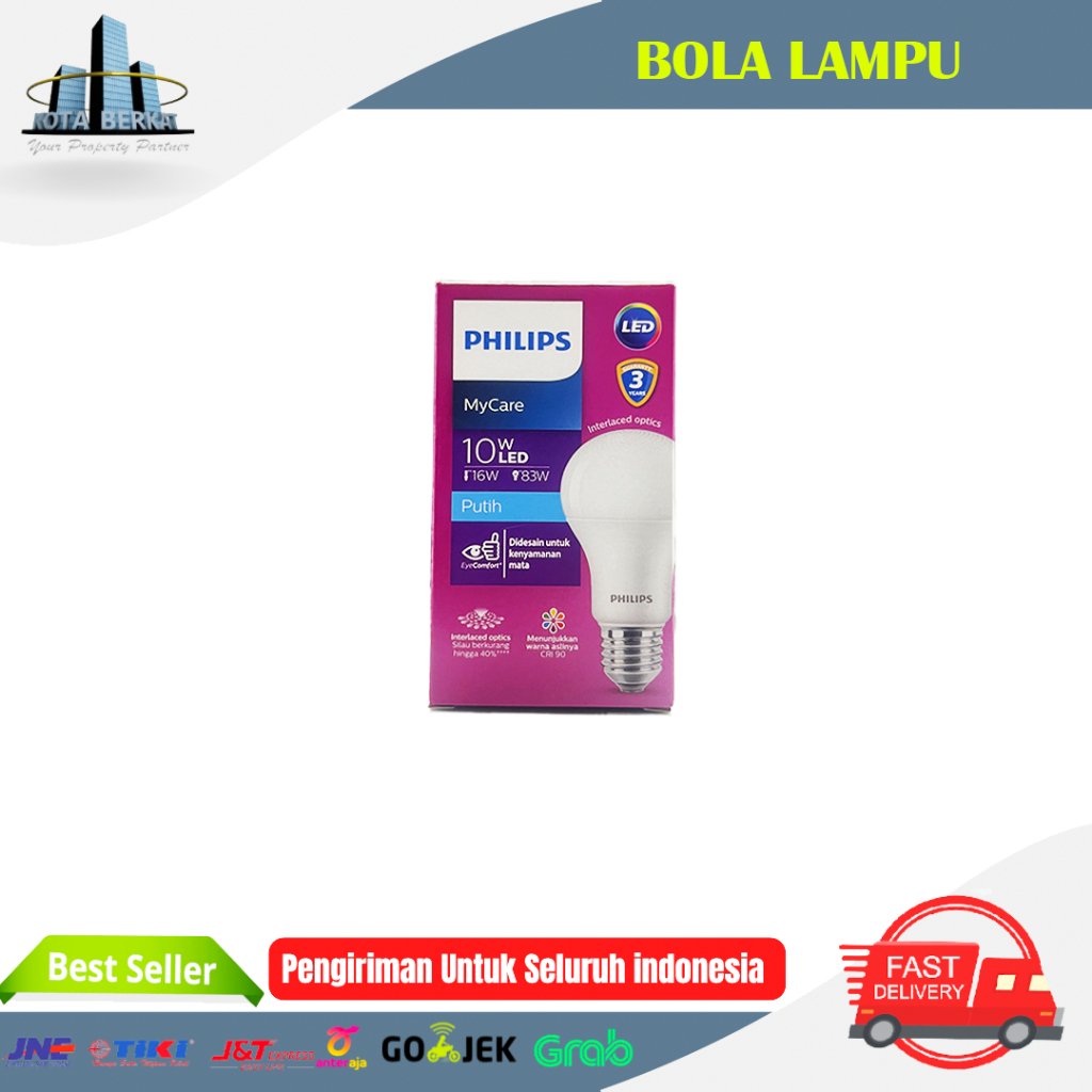Jual LAMPU PHILIPS LED/ BOHLAM LAMPU PHILIPS LED BULB 10W HEMAT ENERGI | Shopee Indonesia
