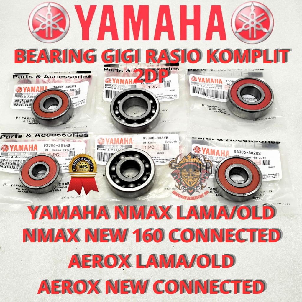 Jual BEARING SET GIGI RASIO YAMAHA NMAX 2DP BEARING GIGI GARDAN NMAX ...