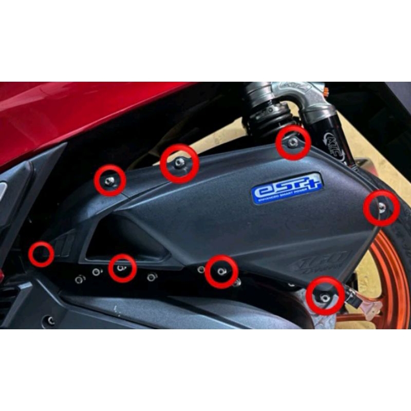 Jual BAUT FILTER PCX 150/160 STAINLESS 2KUNCI HENG ORIGINAL (8BAUT ...