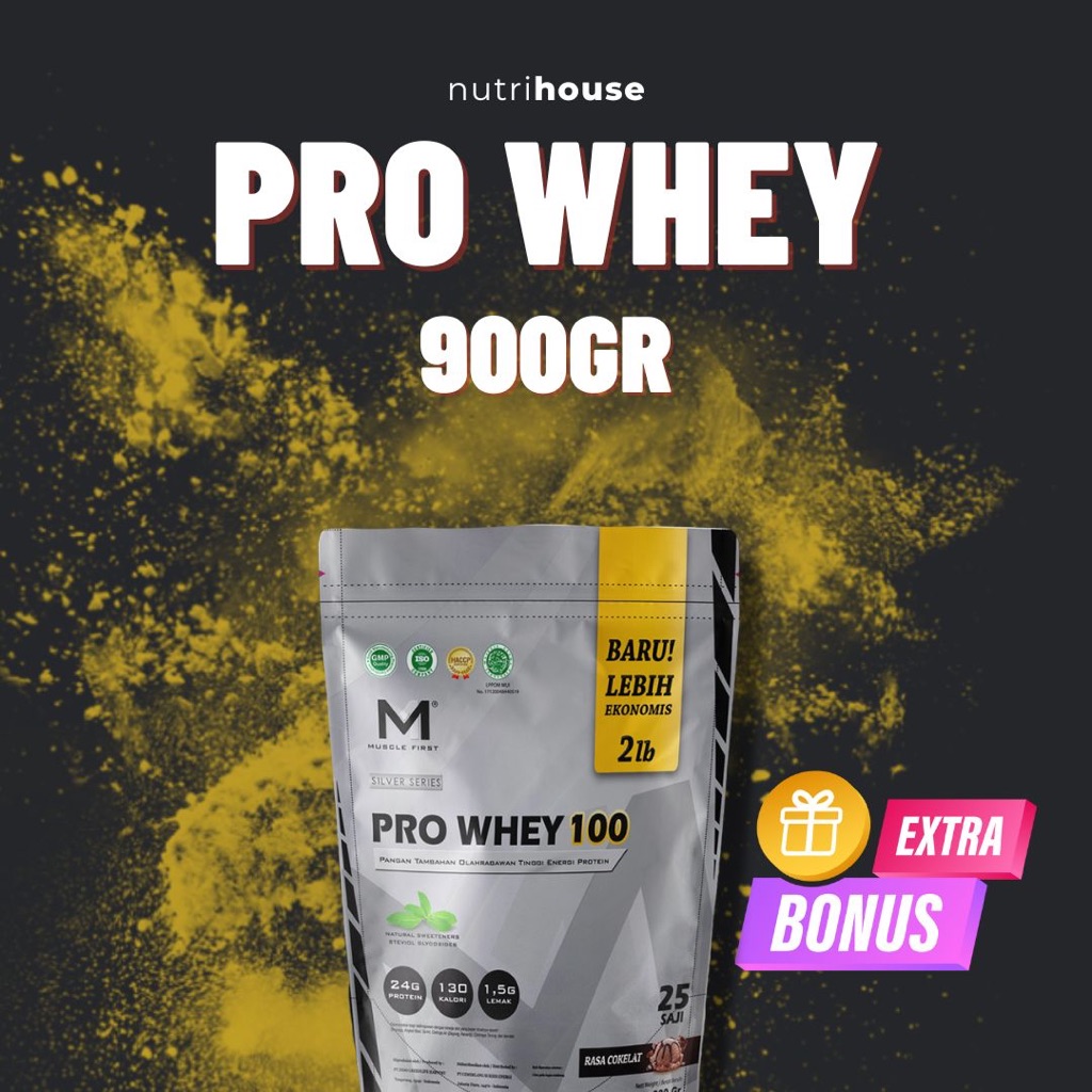 Jual M1 Pro Whey 900gr 2lb ProWhey Pro Whey Protein Concentrate ...