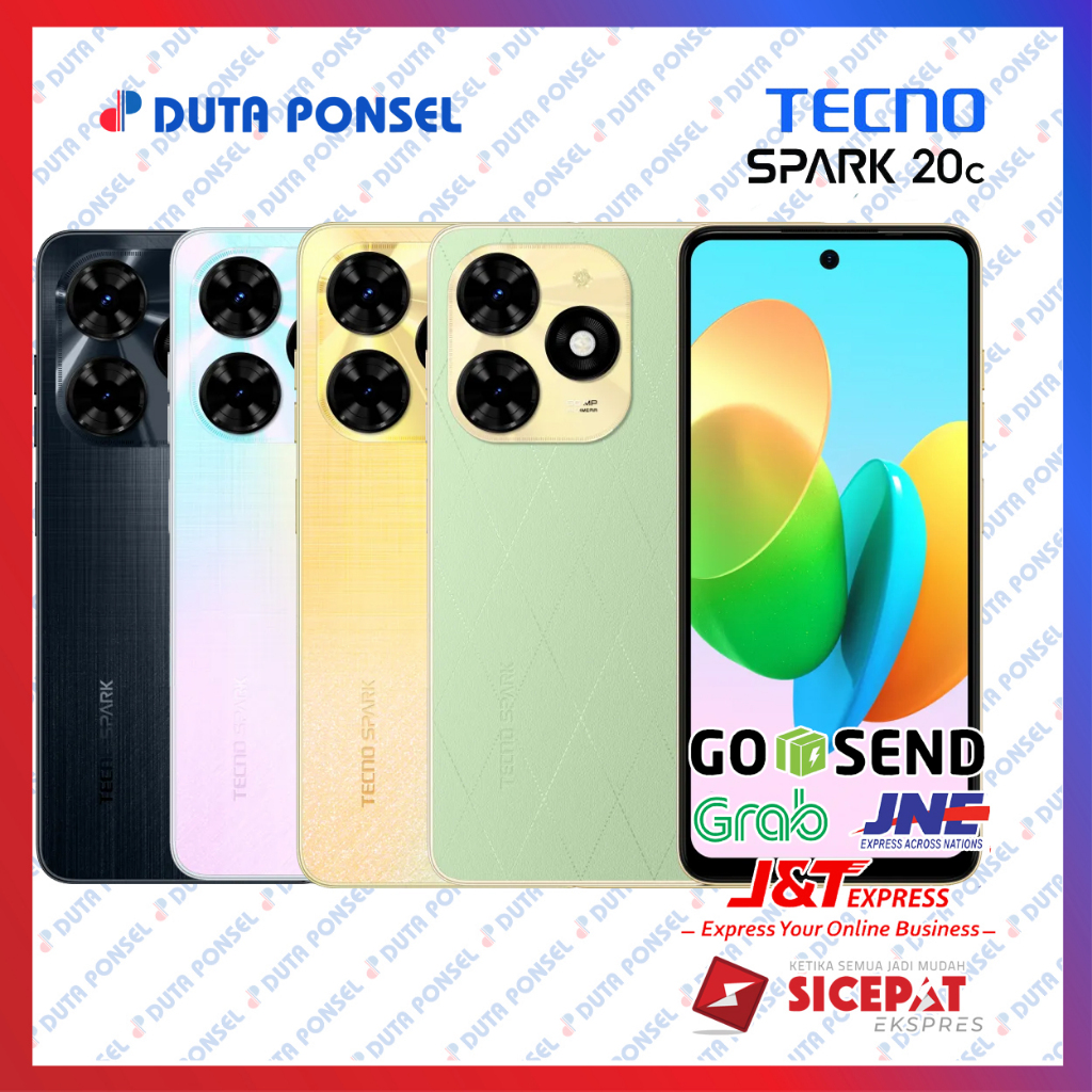 Jual TECNO SPARK 20C 4/128 GB Garansi Resmi | Shopee Indonesia