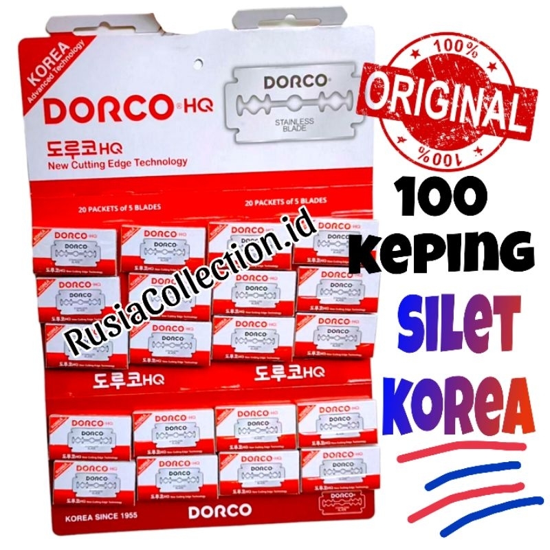 Jual SILET DORCO ORI SILET STAINLESS KOREA ( 100 KEPING ) ( 120 KEPING ...
